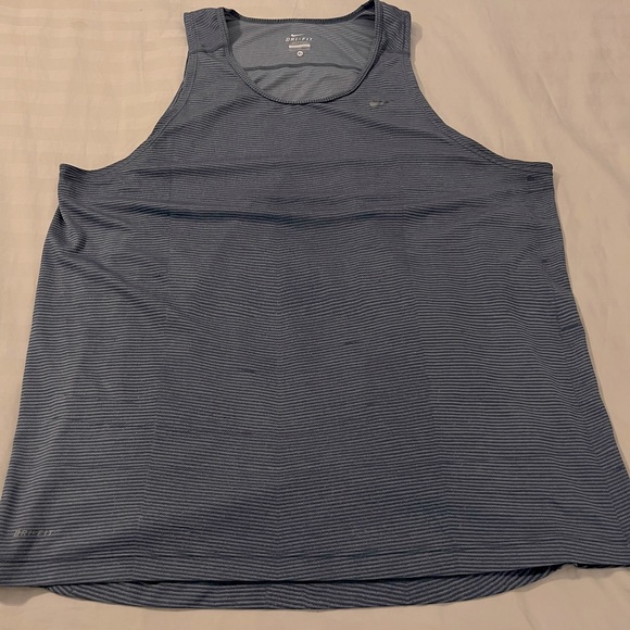Nike | Shirts | Nike Mens Dri Fit Tank Xl Light Gray | Poshmark